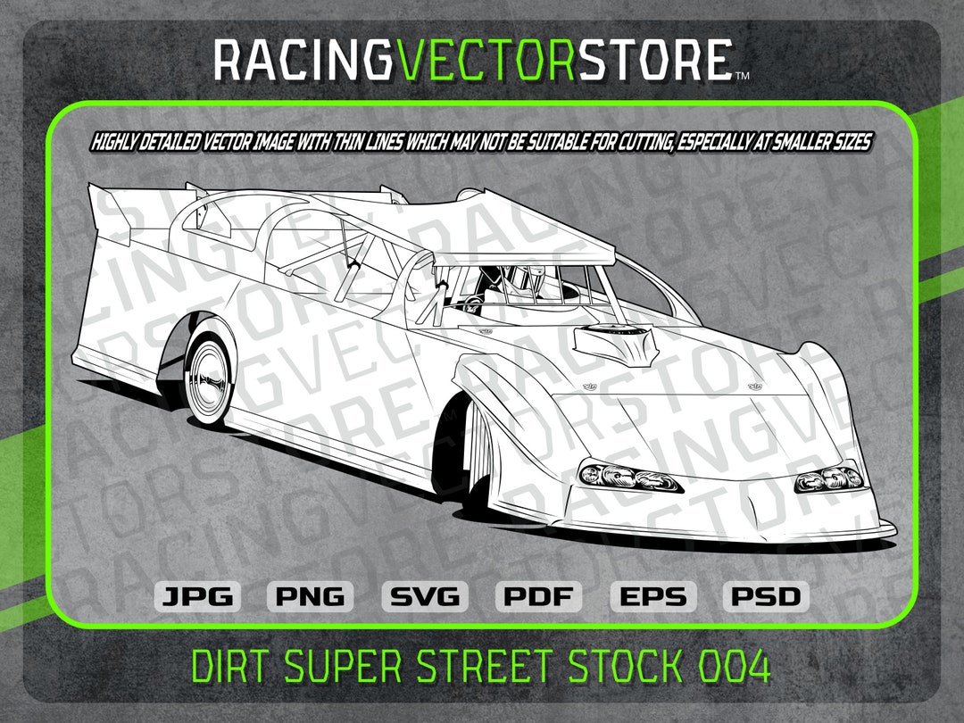Dirt Super Stock Street Stock / Sportsman Race Car Highly Detailed ...