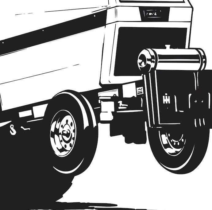 Pulling Tractor Highly Detailed Vector Image in .svg .eps .pdf .png ...