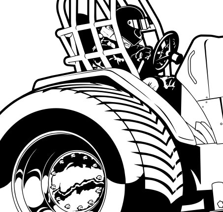 Pulling Tractor Highly Detailed Image in .svg .ai .eps .pdf .png .jpg ...