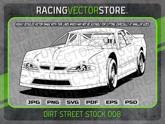 Factory Stock Dirt Track Racing Svg