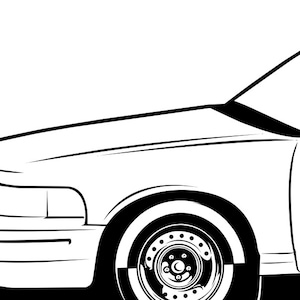 FORD Crown Victoria Race Car Detailed Vector Clipart Image in .svg .ai ...