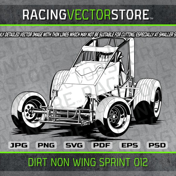 Vector Sprint Car - Etsy