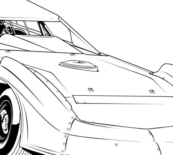 Street Stock Race Cars Drawings