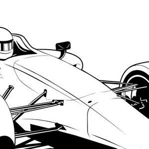 Indycar Indy Lights Race Car Highly Detailed Image in .svg .ai .eps ...