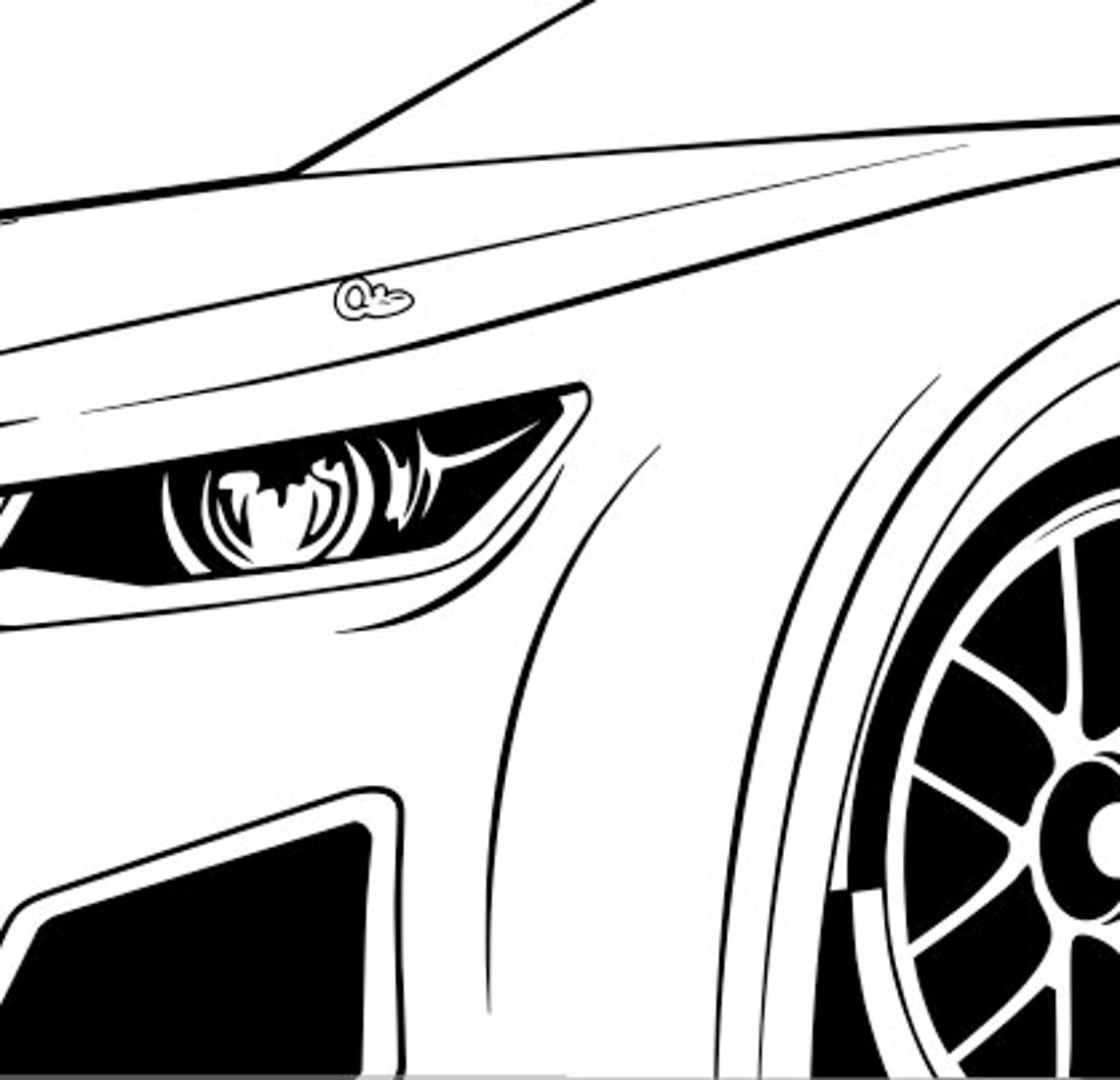 NASCAR Cup Race Car (next Gen) Detailed Vector Clipart Image in .svg ...