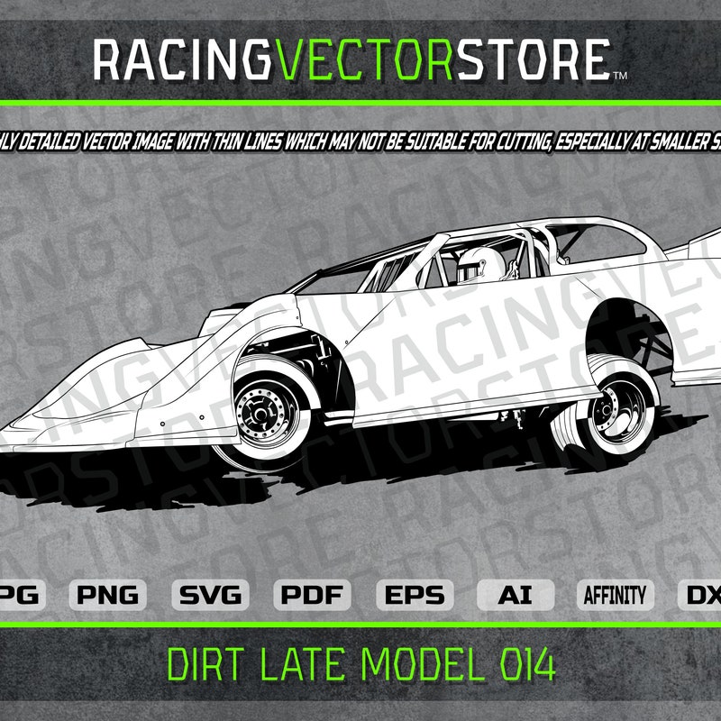 Dirt Late Model Template - Etsy