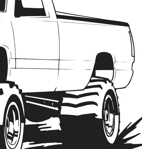 Pulling Truck Highly Detailed Vector Image in .svg .eps .pdf .png .jpg ...