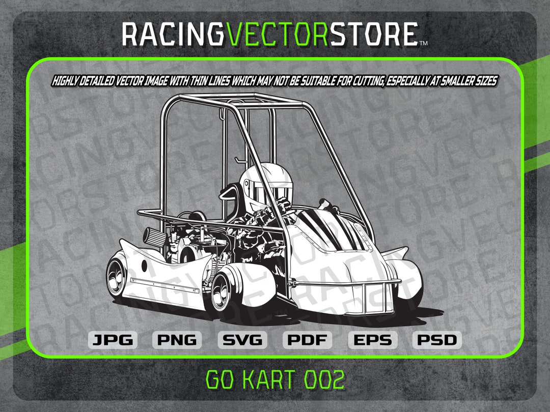 Go Kart Highly Detailed Vector Clipart Image in .svg .ai .pdf .eps .png ...