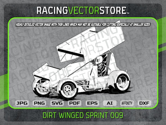 Sprint Car Graphics Template