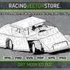 Dirt Track Modified Race Car Highly Detailed Image in .svg .ai .eps ...