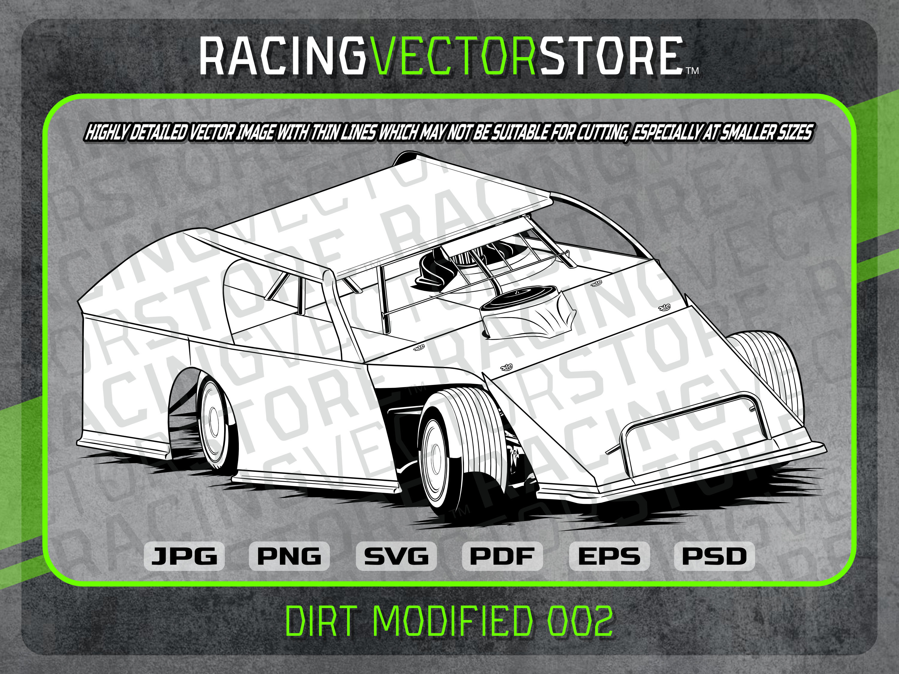 Modified Race Car Vector
