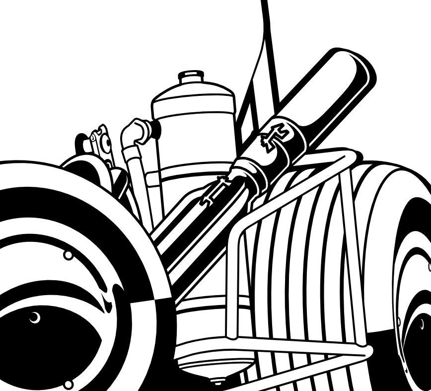 Dirt Midget Race Car Highly Detailed Vector Image in .svg .eps .pdf ...