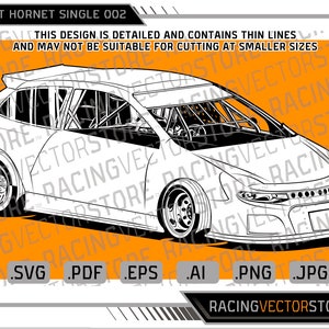 Dirt Hornet Four Cylinder Race Car Highly Detailed Vector Clipart Image ...