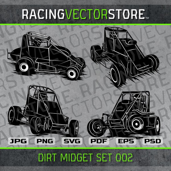 Dirt Midget Race Car - Etsy