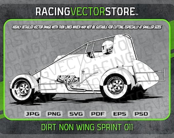 Dirt Track Street Stock Race Car Highly Detailed Vector Image - Etsy