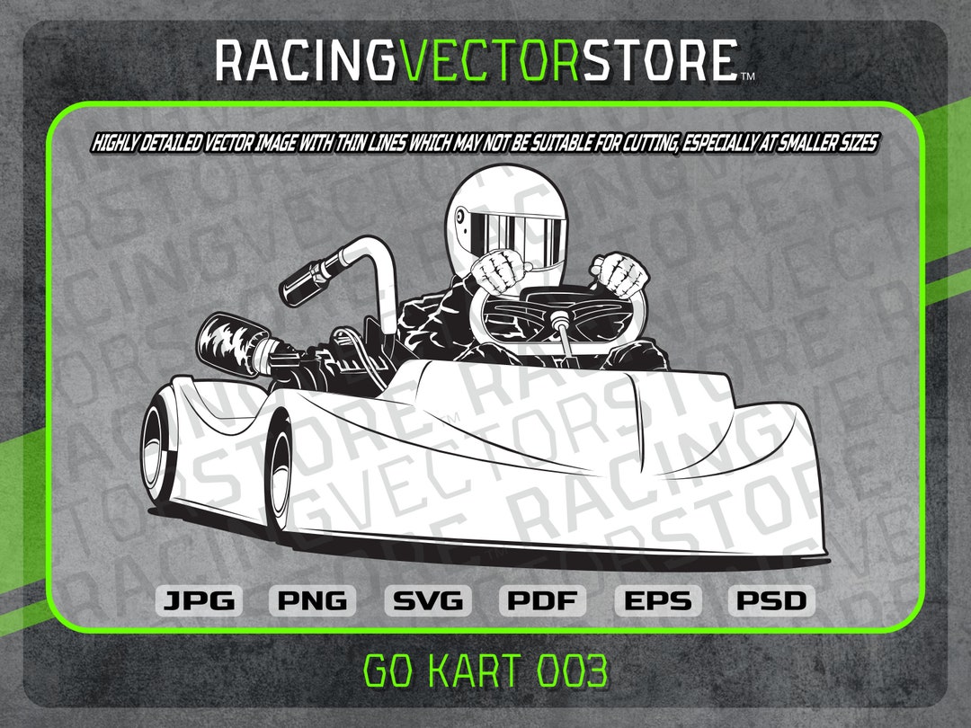Go Kart Highly Detailed Vector Clipart Image in .svg .ai .pdf .eps .png ...