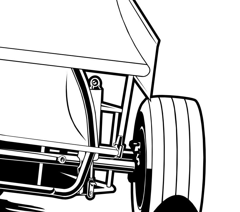 Dirt Micro Sprint Mini Sprint Race Car Highly Detailed Vector Image in ...