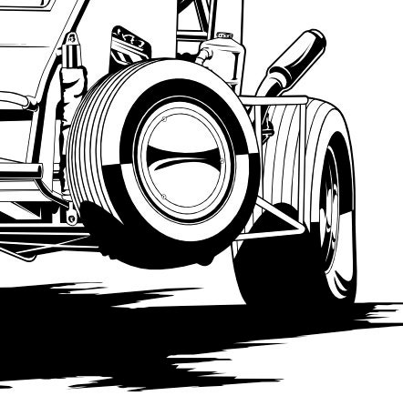 Dirt Track Midget Race Car Highly Detailed Vector Image in .svg .ai ...