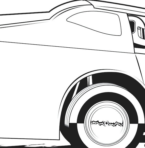 Dirt Track Modified Race Car Highly Detailed Vector Image in .svg .eps ...