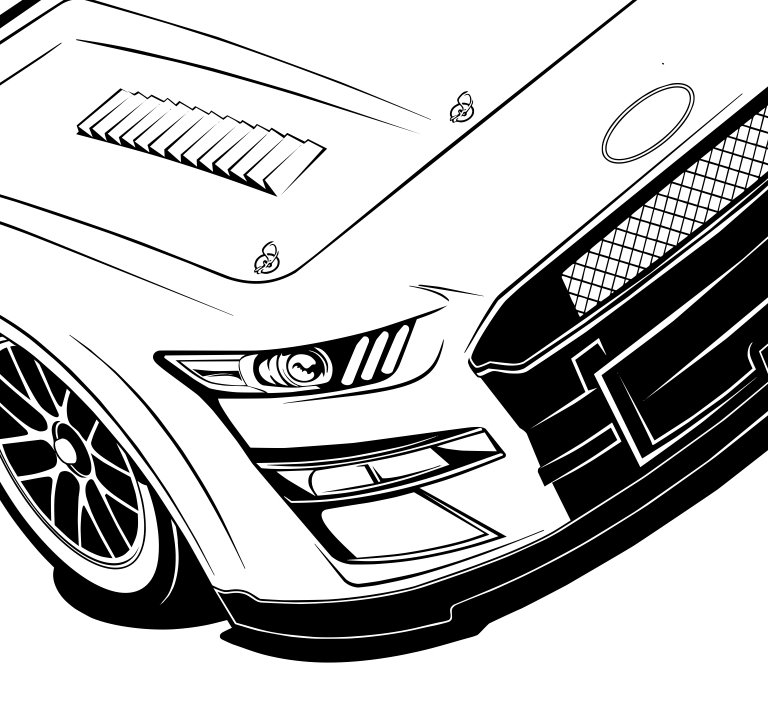 NASCAR Cup Race Car next Gen Detailed Vector Image in .svg .ai .eps ...