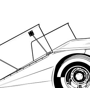 Dirt Late Model Vintage Wedge Race Car Highly Detailed Image in .svg ...