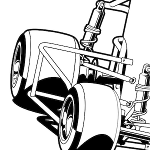 Quarter Midget Race Car Highly Detailed Vector Image in .svg .pdf .eps ...