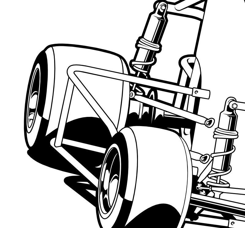Quarter Midget Race Car Highly Detailed Vector Image in .svg .pdf .eps ...