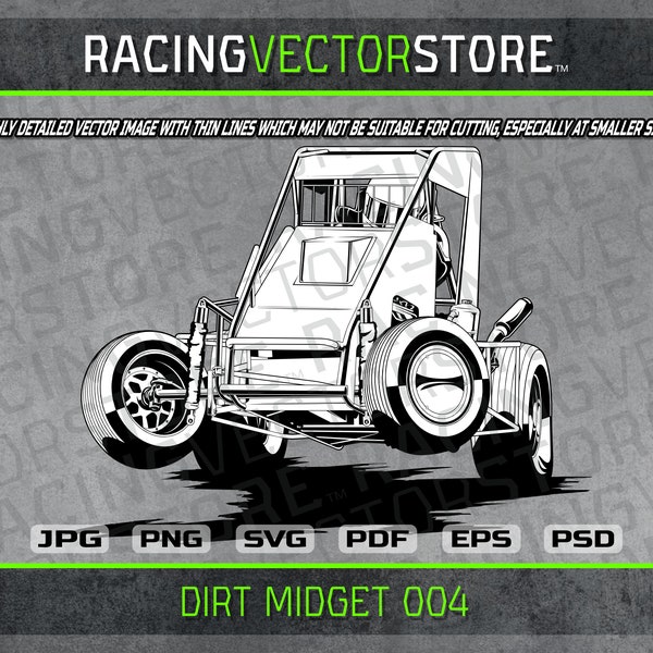 Midget Race Car Model - Etsy