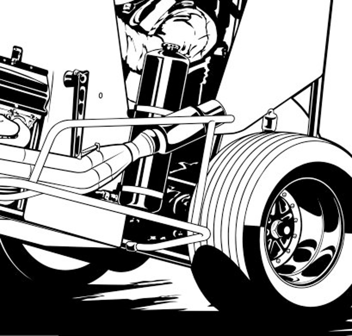 Dirt Midget Race Car Highly Detailed Image in .svg .ai .eps .pdf .png ...