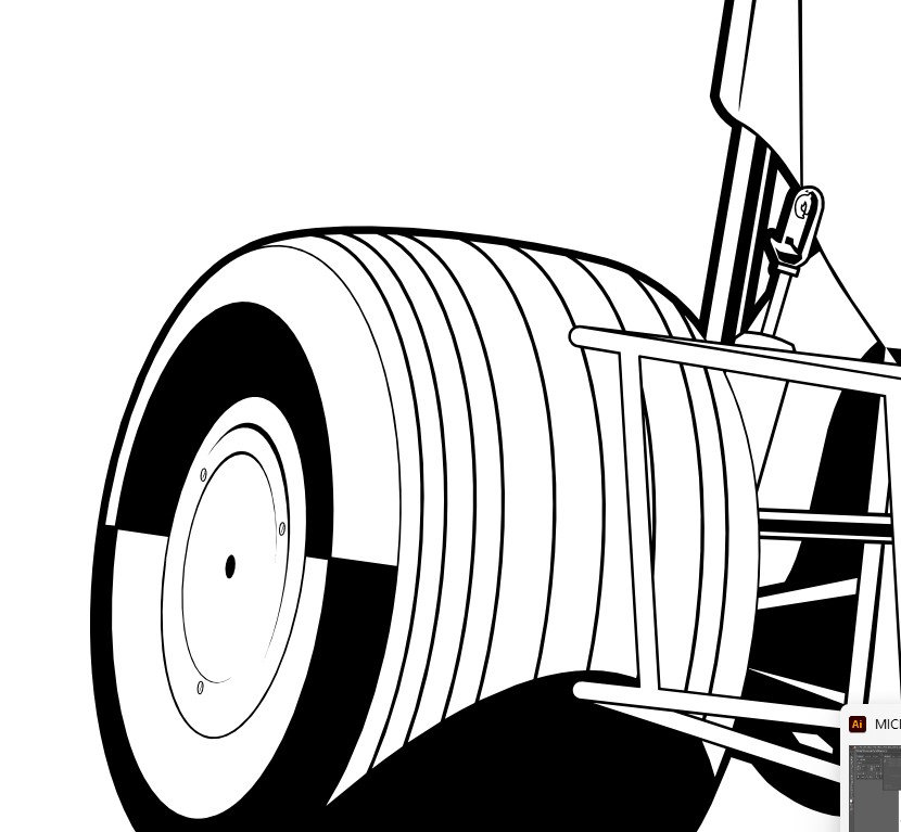 Dirt Micro Sprint Mini Sprint Race Car Highly Detailed Vector Image in ...