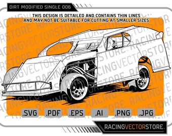 Dirt Modified Car Svg - Etsy