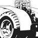 Pulling Tractor Highly Detailed Vector Clipart Image in .svg .eps .pdf ...
