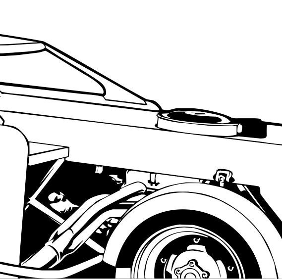 Outlaw Figure 8 Late Model Highly Detailed Vector Image in .svg .ai ...