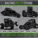 Cartoon Dirt Late Model Race Car Highly Detailed Vector Image in .svg ...
