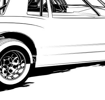 Dirt Track Street Stock Race Car Highly Detailed Vector Image in .svg ...