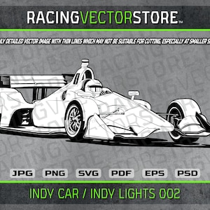 Indycar Race Car Highly Detailed Image in .svg .ai .eps .pdf .png .jpg ...