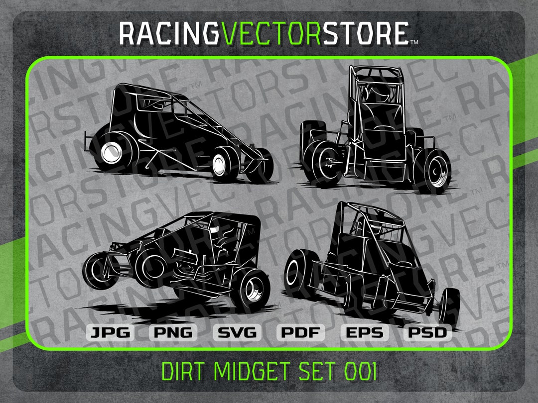 Midget Dirt Race Car Clipart Images in .svg .ai .eps .png .jpg .pdf ...