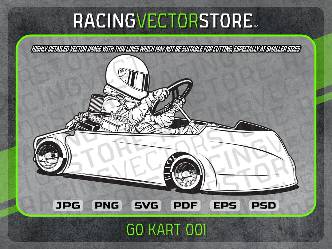 Go Kart Highly Detailed Vector Clipart Image in .svg .ai .pdf .eps .png ...