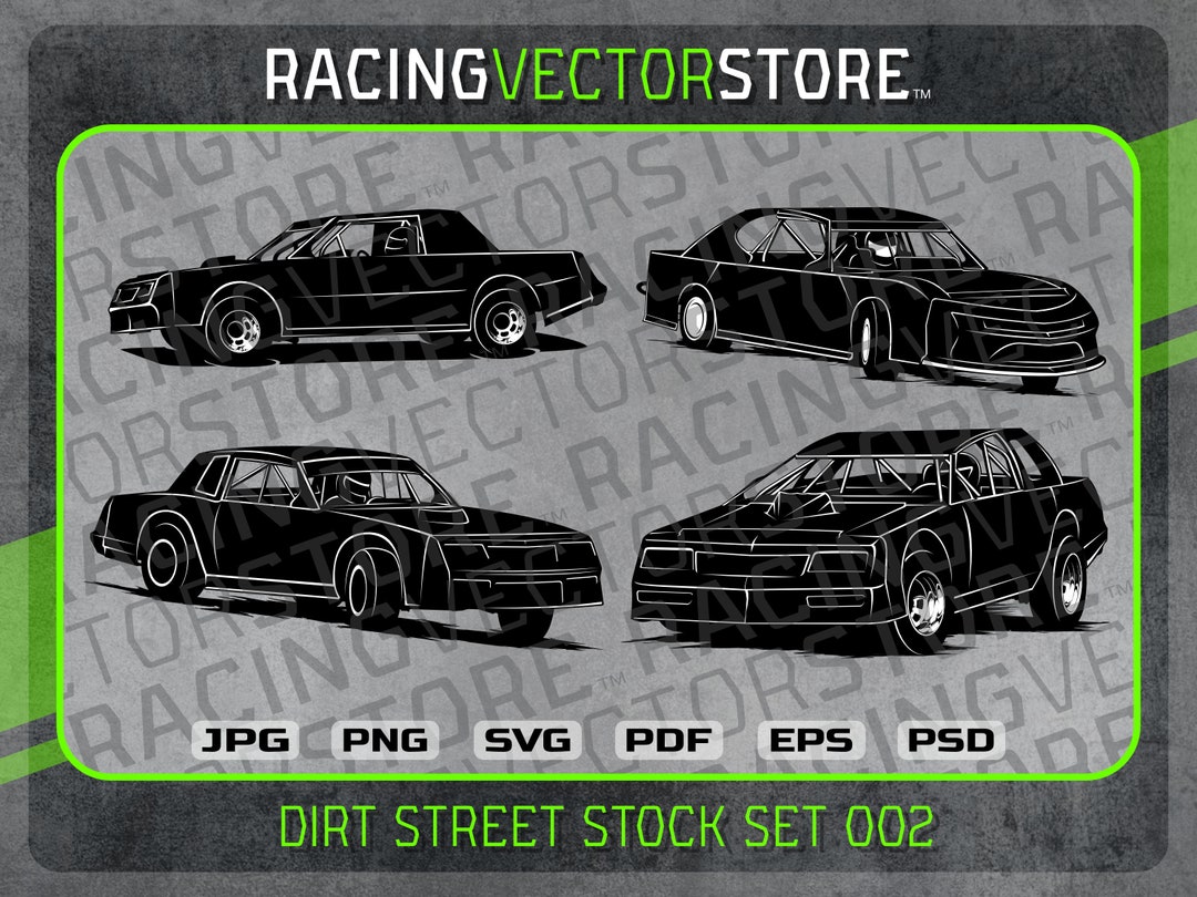 Street Stock Race Car Images without Spoilers in .svg .ai .eps .pdf ...