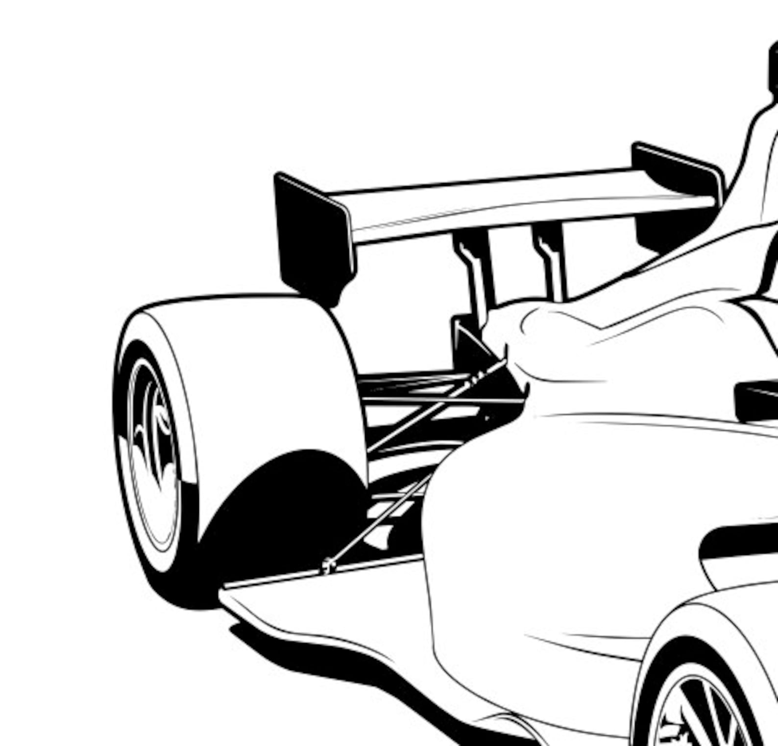 Indycar Indy Lights Race Car Highly Detailed Image in .svg .ai .eps ...