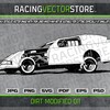 Dirt Track Street Stock Race Car Highly Detailed Vector Image in .svg ...
