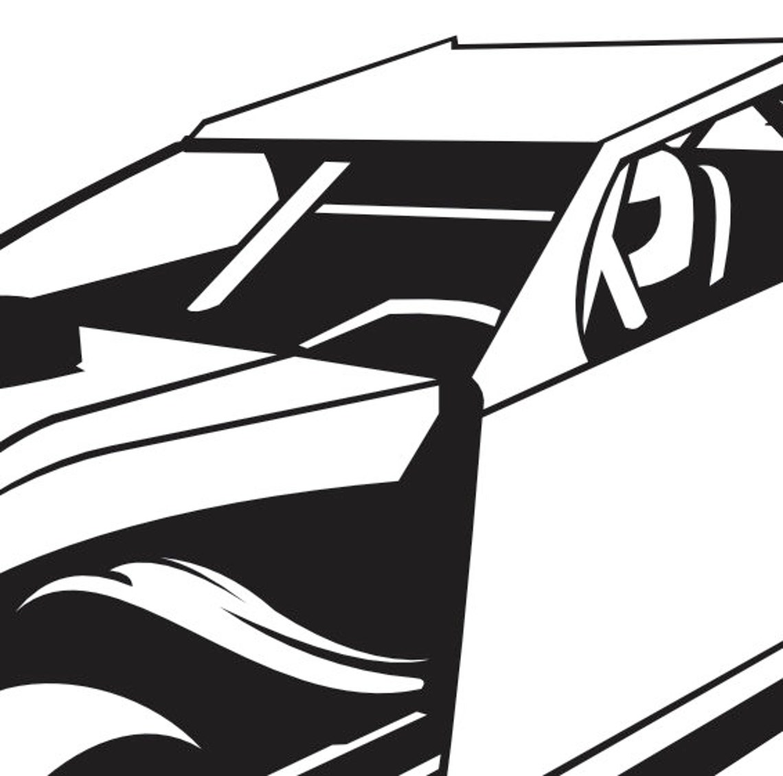 Dirt Modified Race Car Vector Clipart Image Cuttable in .svg. Eps. .pdf ...