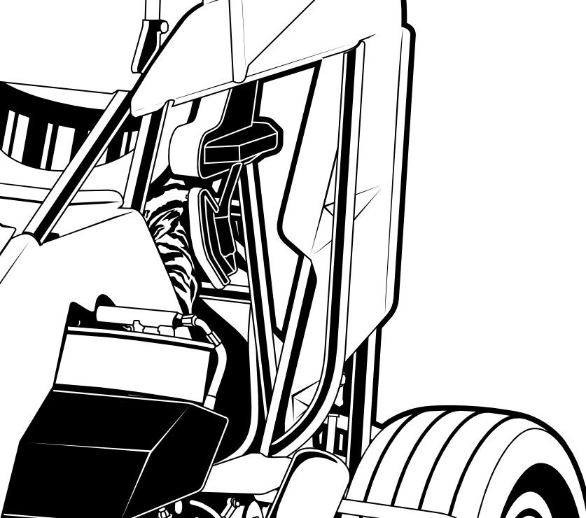 Dirt Micro Sprint Mini Sprint Race Car Highly Detailed Vector - Etsy