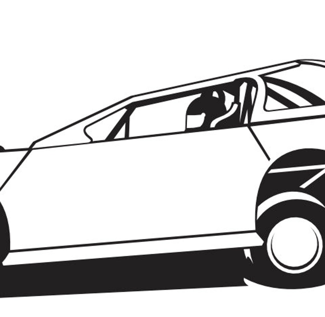 Late Model Dirt Race Car Vector Clipart Image Cuttable in .svg. Eps ...