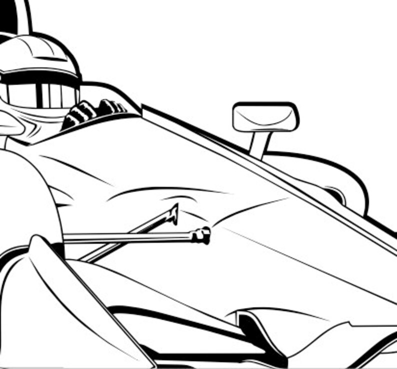 Indycar Race Car Highly Detailed Image in .svg .ai .eps .pdf - Etsy
