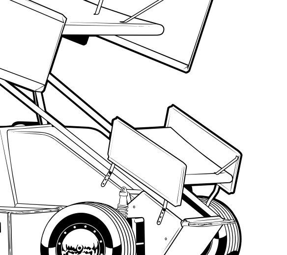 Dirt Micro Sprint Mini Sprint Race Car Highly Detailed Image in .svg ...