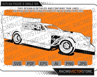 Late Model Dirt Race Car Image in Svg Ai Eps Pdf Png Jpg - Etsy