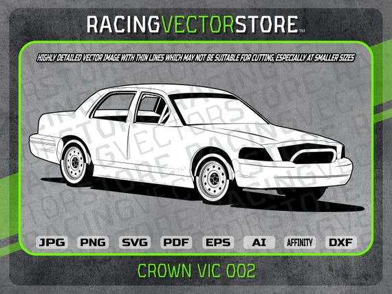 Crown Vic Police Car Outline