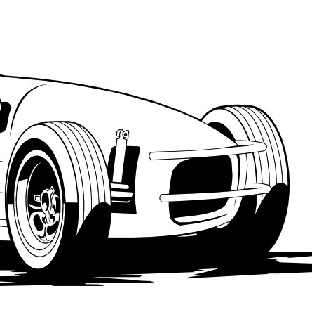 Dirt Track Midget Vintage Race Car Highly Detailed Vector Image in .svg ...