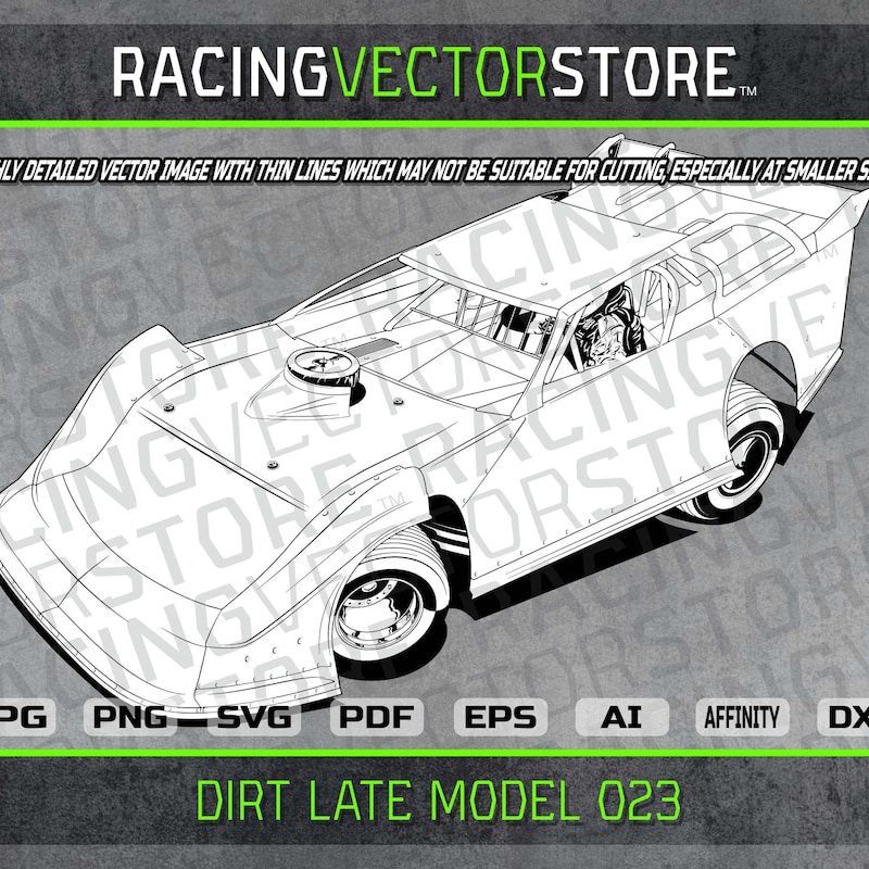 Dirt Late Model Template - Etsy